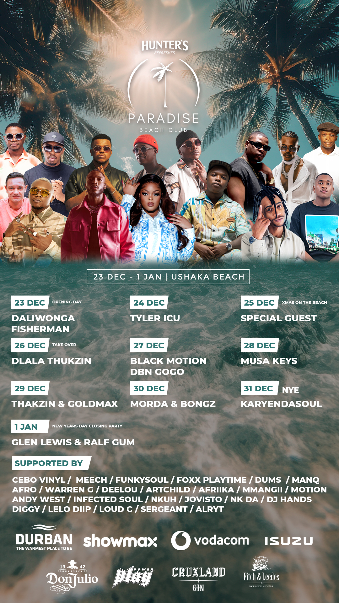 Line Up – Hunter's Paradise Beach Club